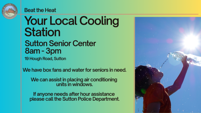 Sutton Senior Center Announces Cooling Station | Sutton MA